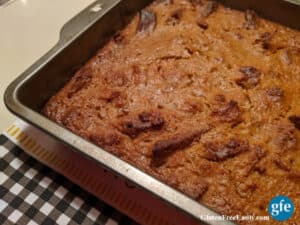 Gluten-Free Pumpkin Bread Pudding on gfe